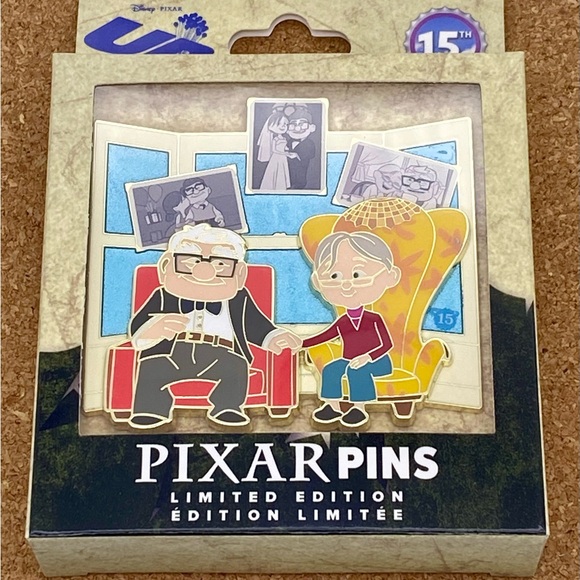 Disney | Accessories | Pixar Pins Up 5th Anniversary Carl Ellie Jumbo ...